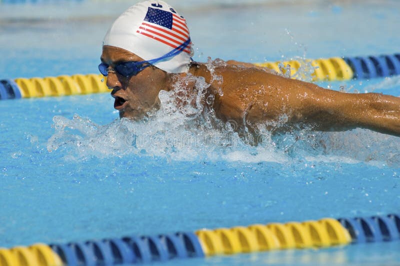 Competitive Swimmer stock image. Image of effort, young - 13585337