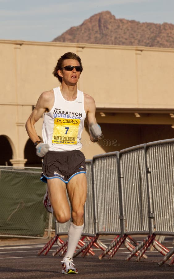 Competitor in the 2010 Phoenix Marathon Editorial Photography - Image ...