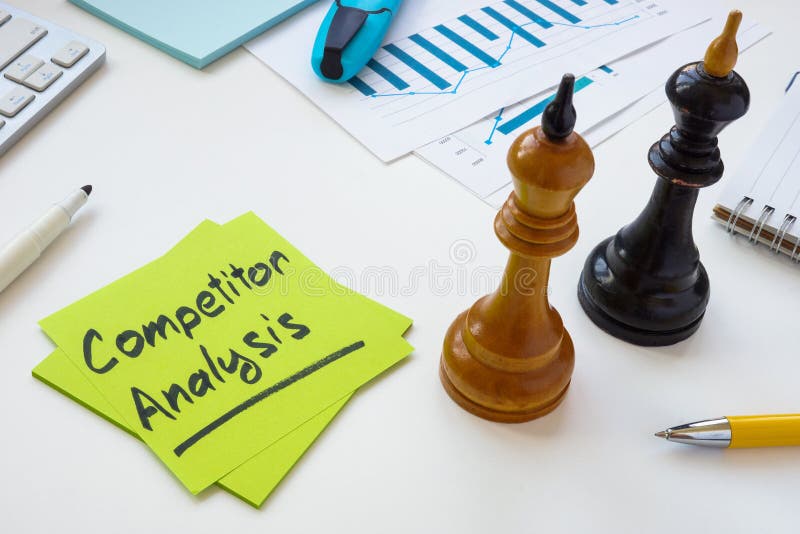 Competitor Analysis with Chess Kings. Market Competition. Stock Image ...