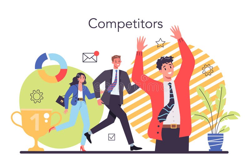 Competitor Analysis Concept. Business Competition Stock Vector ...