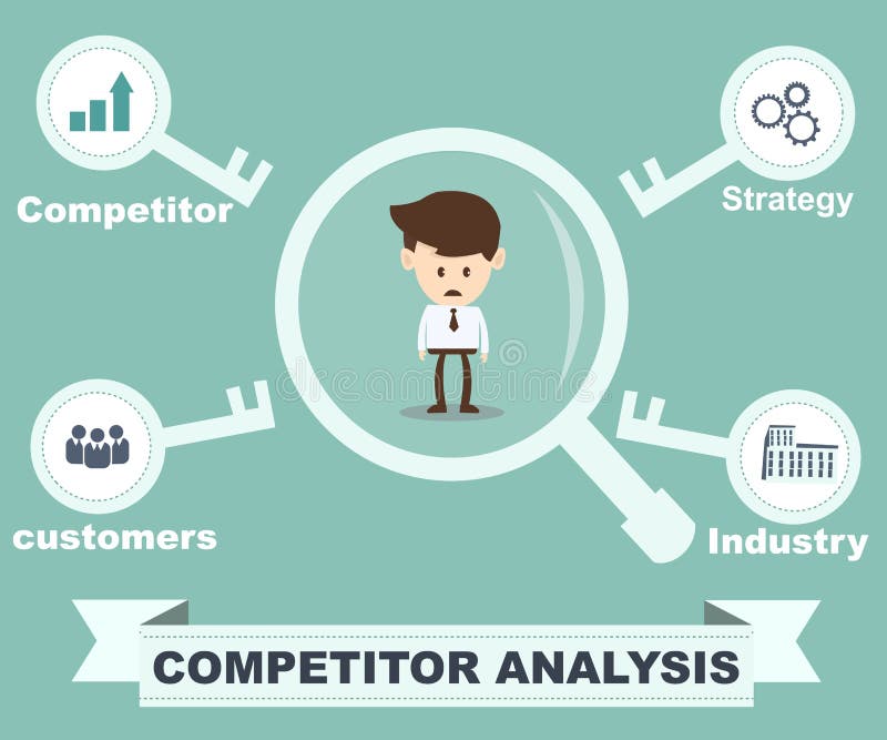 Competitor Analysis Concept Stock Vector - Illustration of marketing ...