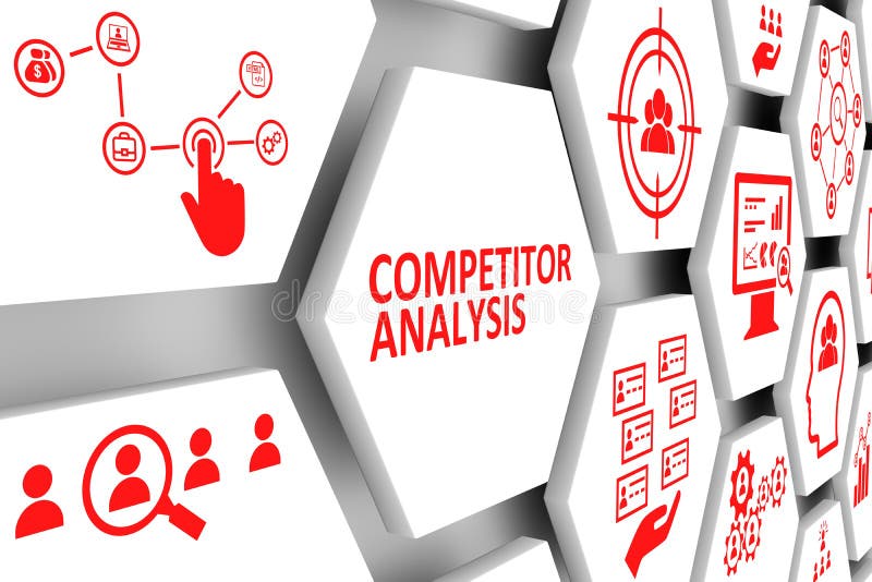 Competitor Analysis Icon Concept Drawing Icon in Modern Style. Vector Illustration for Your Web ...