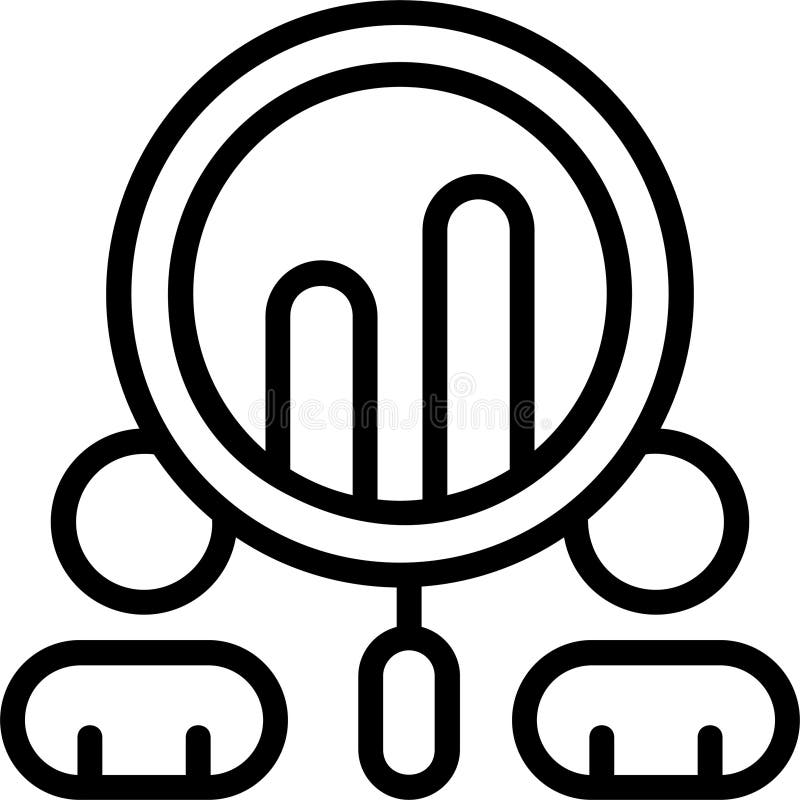 Competitor Analysis Icon Concept Drawing Icon in Modern Style. Vector Illustration for Your Web ...