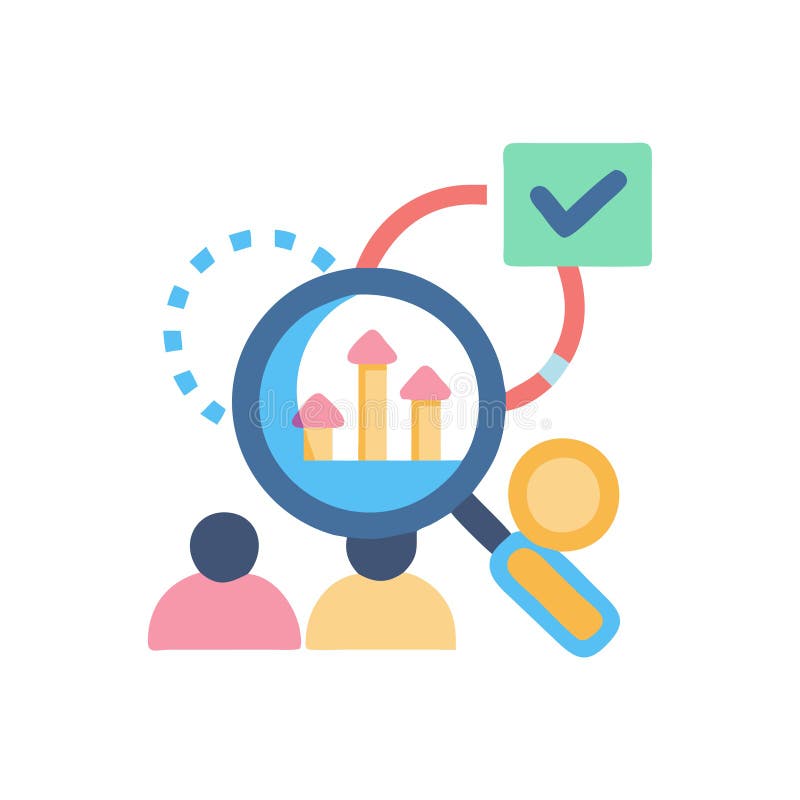 Competitor Analysis Icon Concept Drawing Icon in Modern Style. Vector ...