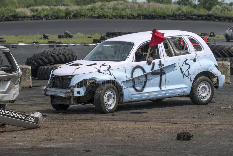 Demolition derby editorial stock photo. Image of collision - 59576028