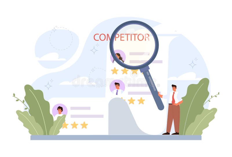 Competitors Concept. Business or Interpersonal Competition Stock ...