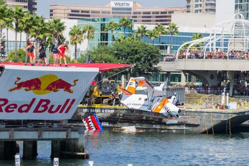 Competitors Perform a Flight on Red Bull Flugtag Editorial Photography ...