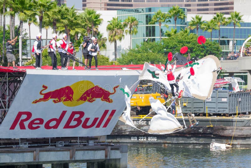 Competitors Perform a Flight on Red Bull Flugtag Editorial Stock Photo ...