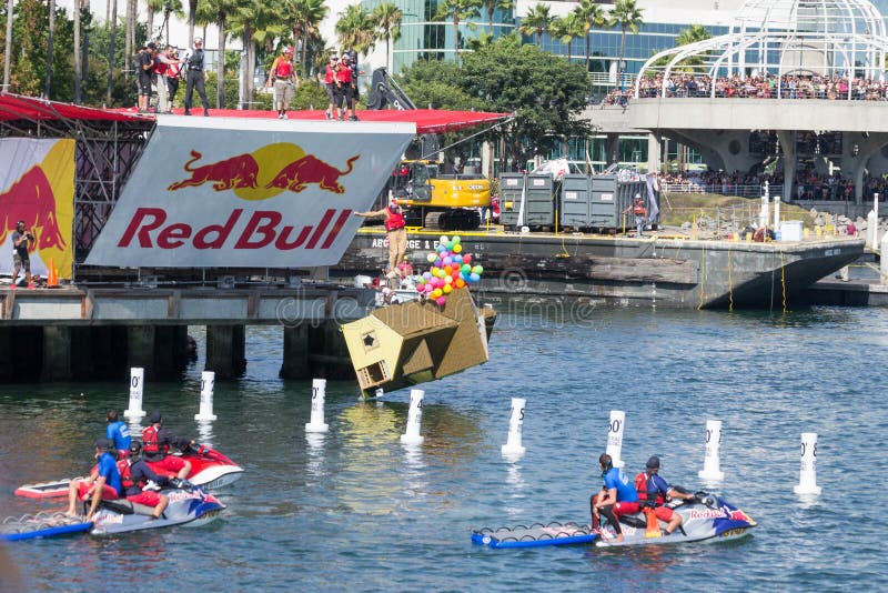 Competitors Perform a Flight on Red Bull Flugtag Editorial Photo ...