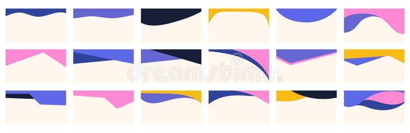 Compilation of Assorted Shapes Suitable for Web Page Headers or Footers ...