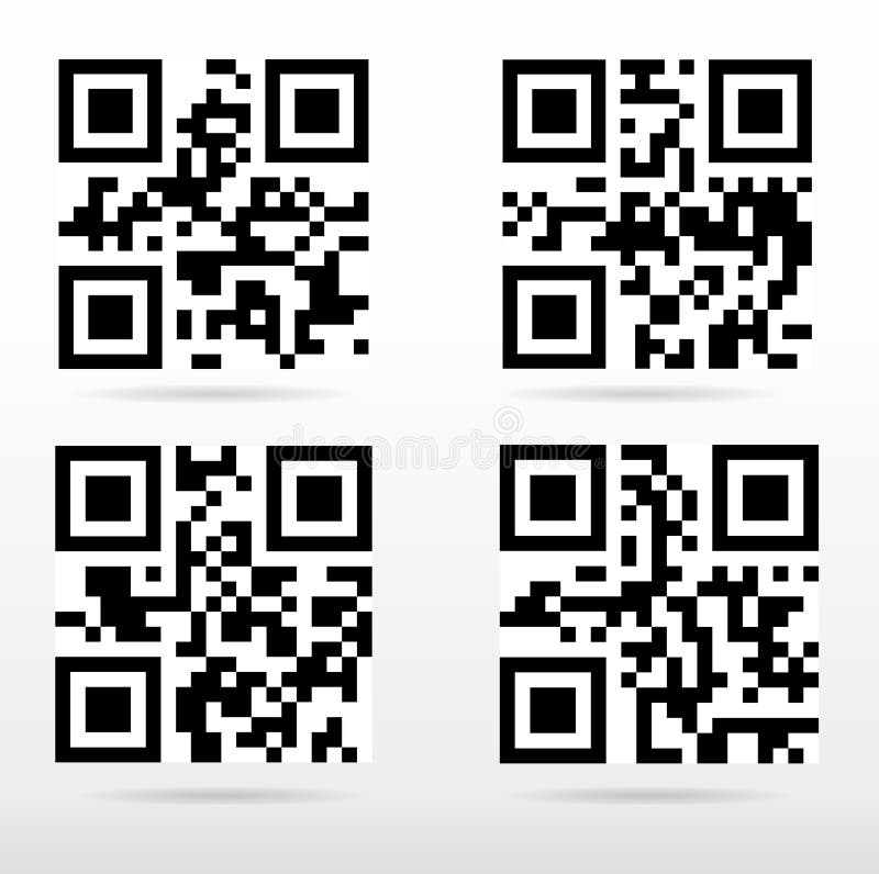 Compilation Qr Code Ready To Scan with Smart Phone Stock Vector ...