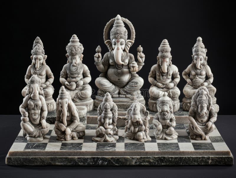 A Compilation of Statues in Diverse Shapes and Measurements Stock Photo ...