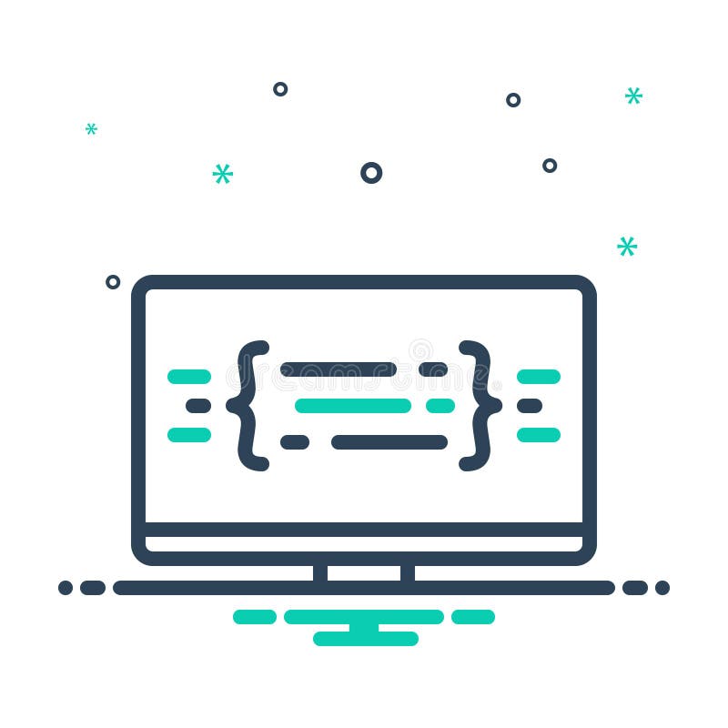 Mix Icon for Compiled, Anthologized and Amass Stock Illustration ...