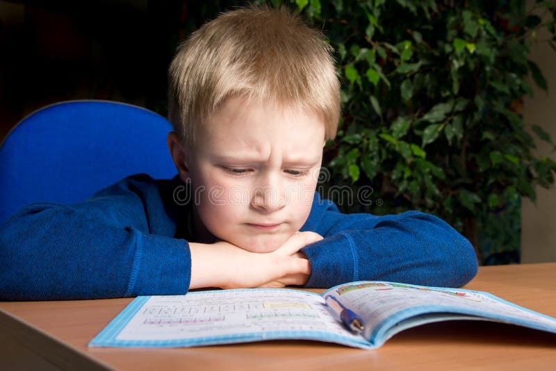 Compito Difficile Della Scuola Immagine Stock - Immagine di problemi ...