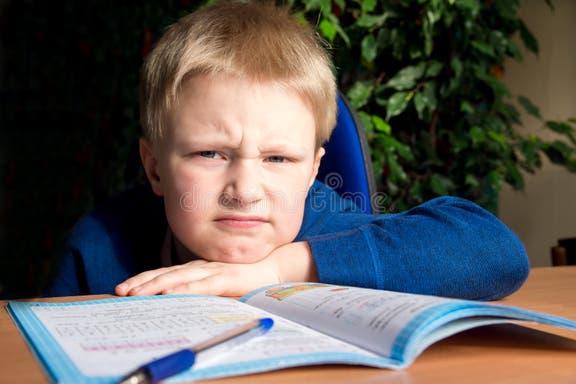 Compito Difficile Della Scuola Fotografia Stock - Immagine di ...