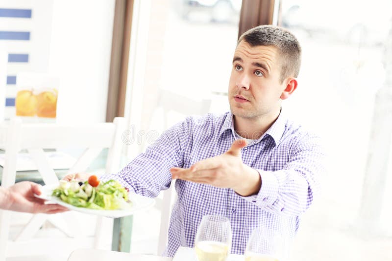 Complaining Customer in a Restaurant Stock Image - Image of concept ...