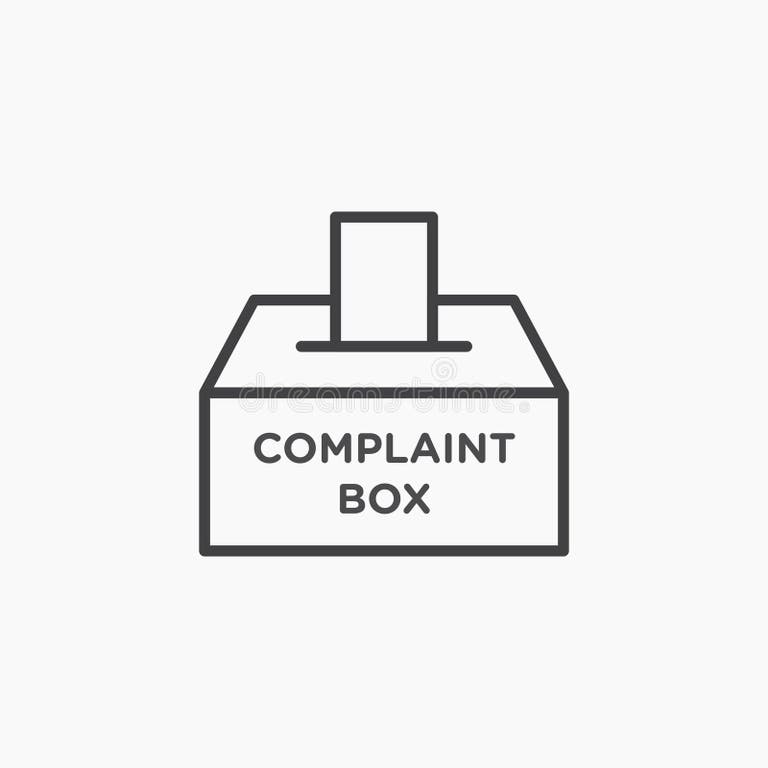 Complaint box icon vector stock vector. Illustration of feedback ...