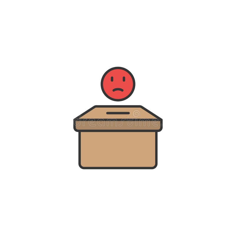 Complaint Box Outline Icon Linear Style Sign For Mobile Concept And Web ...