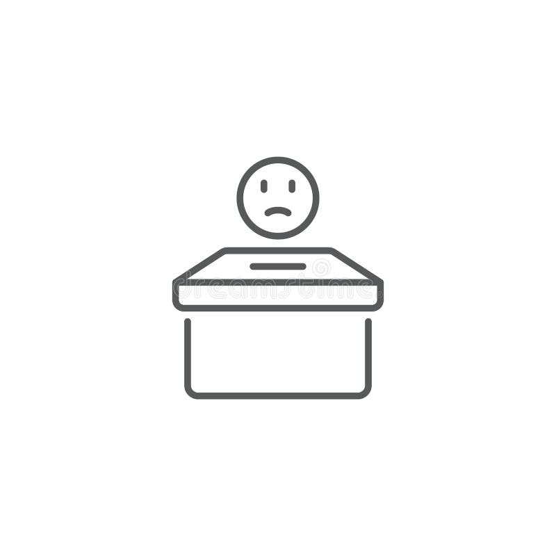 Complaint Box Outline Icon Linear Style Sign for Mobile Concept and Web ...