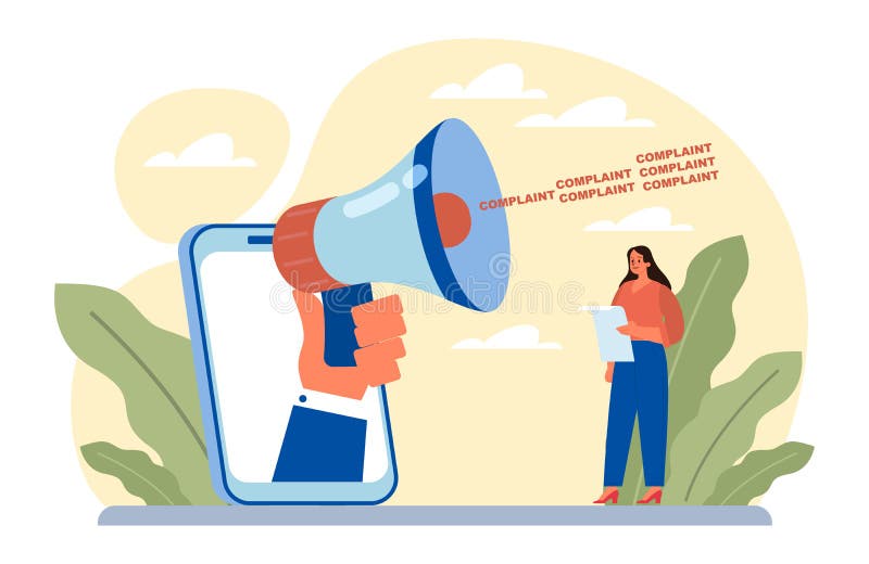 Complaint Concept. Dissatisfaction of Product or Service, Stock Vector ...