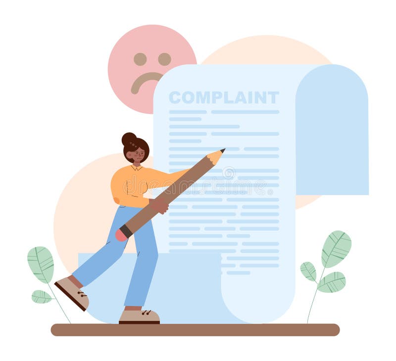Complaint Concept. Dissatisfaction of Product or Service, Stock Vector ...