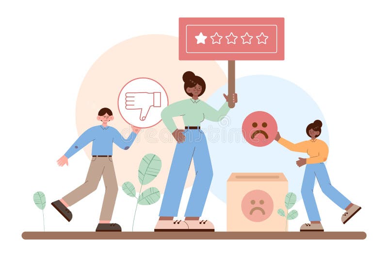 Complaint Concept. Dissatisfaction of Product or Service, Stock Vector ...