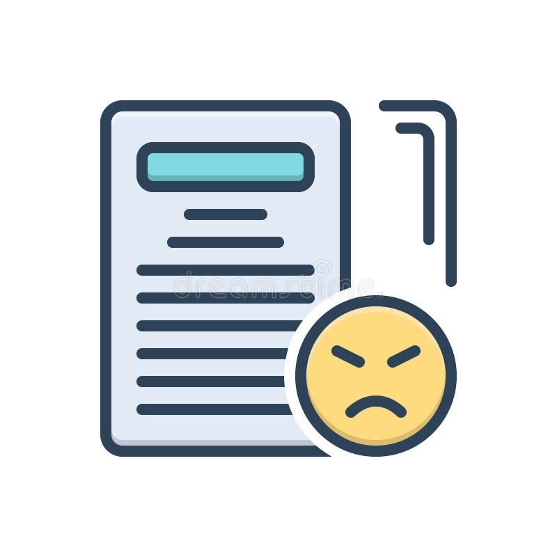 Color Illustration Icon for Complaint, Grievance and Jeremiad Stock ...