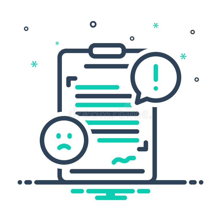 Mix Icon for Complaint, Grievance and Message Stock Vector ...