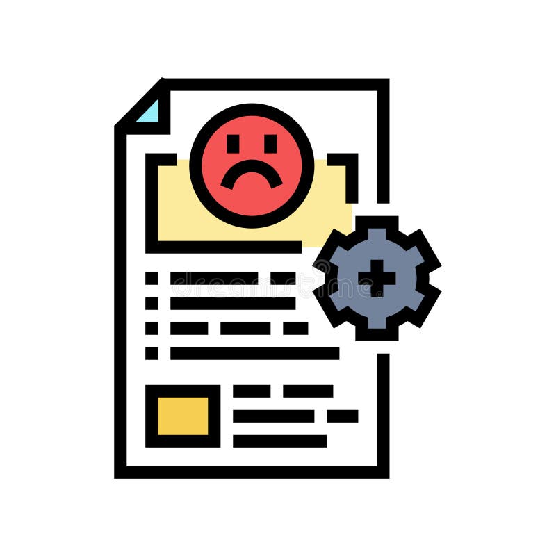 Complaint Resolution Business Process Color Icon Vector Illustration ...