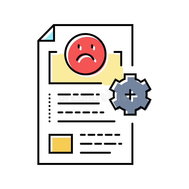 Complaint Resolution Business Process Color Icon Vector Illustration ...