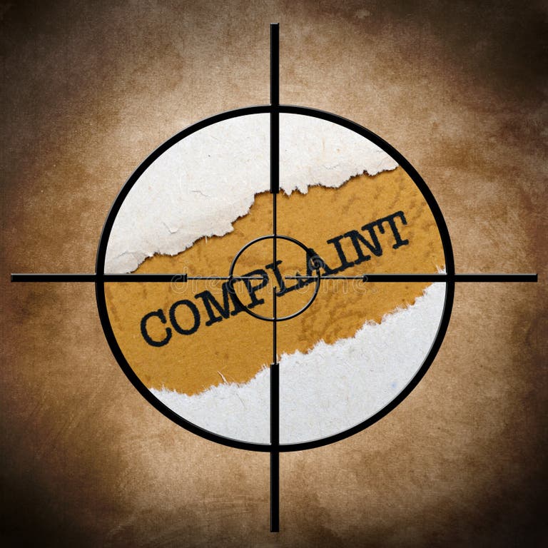 Complaint target stock image. Image of goal, concept - 173269217