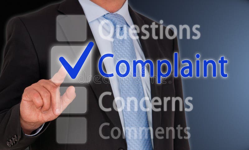 Complaint Touchscreen stock image. Image of marketing - 84492173