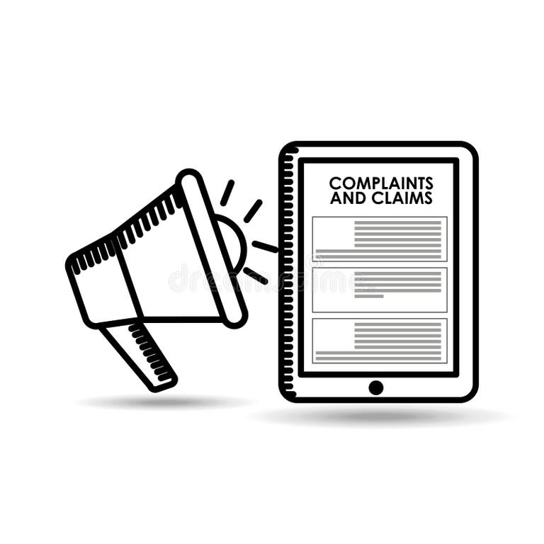 Complaints and Claims Design Stock Illustration - Illustration of ...