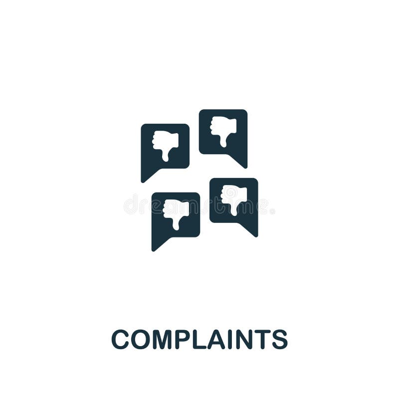 Complaints Icon. Monochrome Simple Customer Relationship Icon for ...