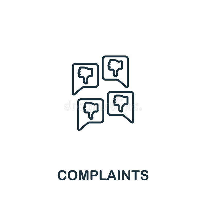 Complaints Icon. Monochrome Simple Customer Relationship Icon for ...