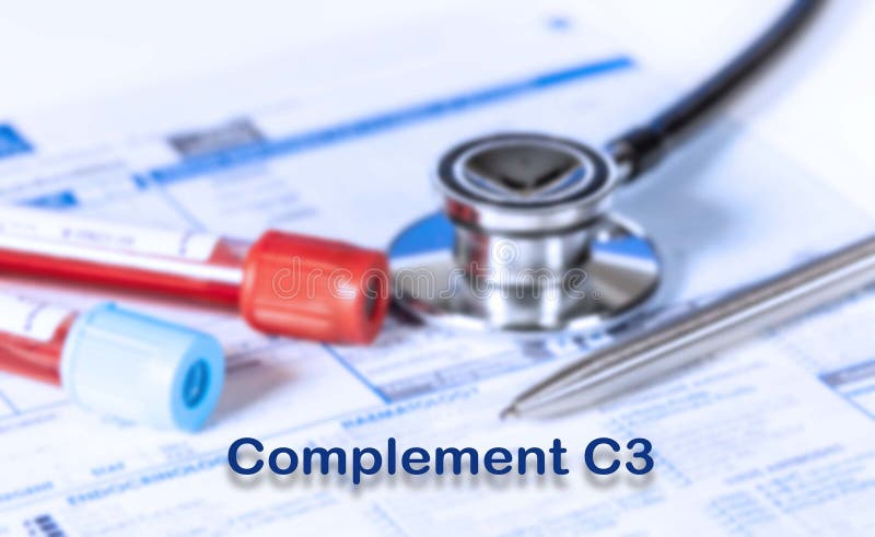 Complement C3 Testing Medical Concept. Checkup List Medical Tests with ...