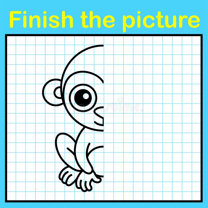 Complement the Monkey with a Symmetrical Picture and Paint it. a Simple ...