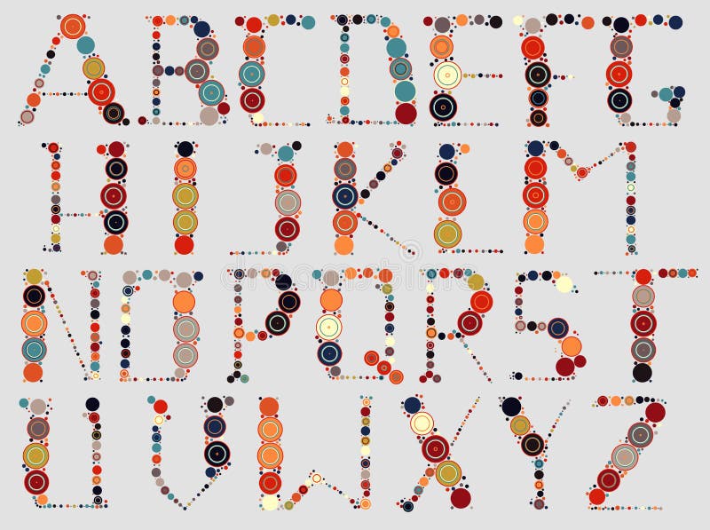 Complete Alphabet. stock vector. Illustration of geometric - 39278396