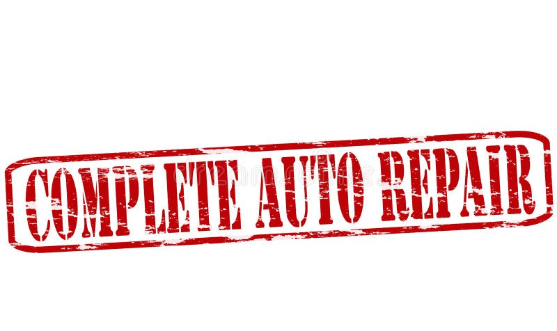 Complete auto repair stock illustration. Illustration of miscellaneous ...