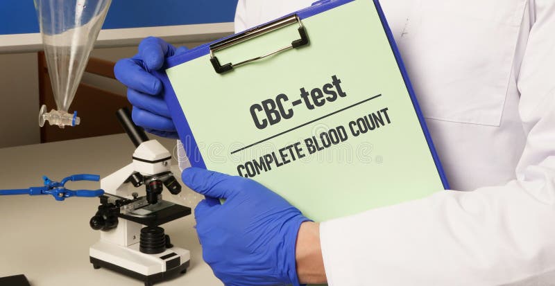 Complete Blood Count CBC is Shown Using the Text Stock Image - Image of ...