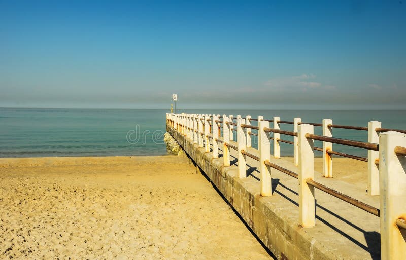 Complete calm stock image. Image of seascape, sand, summer - 64290591