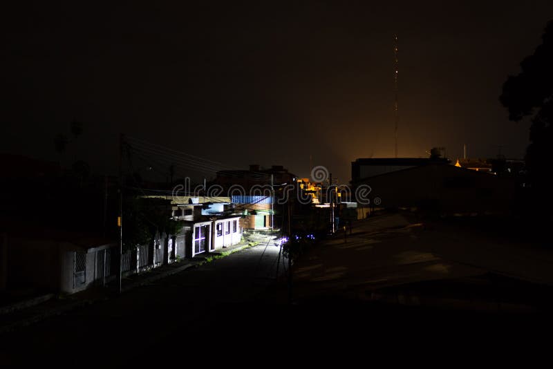 Complete City without Light in Venezuela Editorial Image - Image of ...