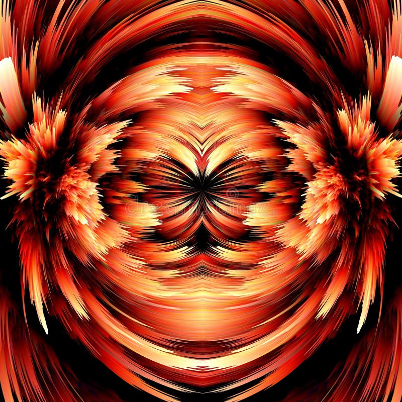 Complete Close-up Glowing Firework Exploding on a Black Background ...