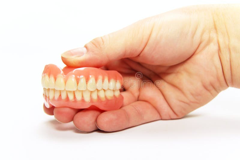 Complete denture stock image. Image of lower, dental - 13768863