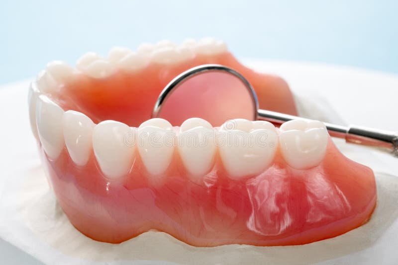Complete Denture or Full Denture. Stock Photo - Image of equipment ...