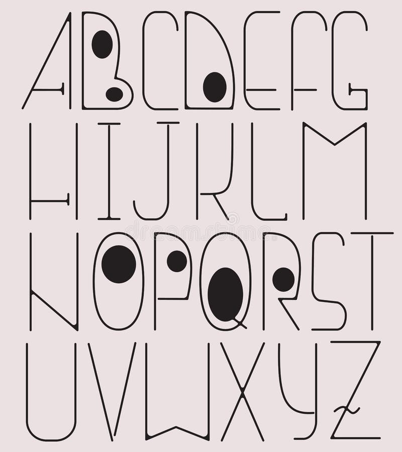 Complete English Alphabet stock vector. Illustration of adorable - 38826286