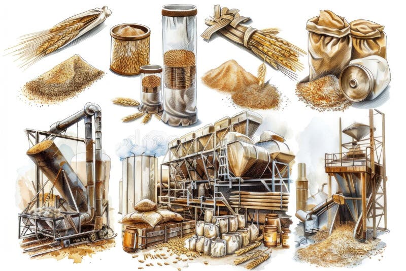 Complete Flour Production Line Process from Milling To Packaging in ...