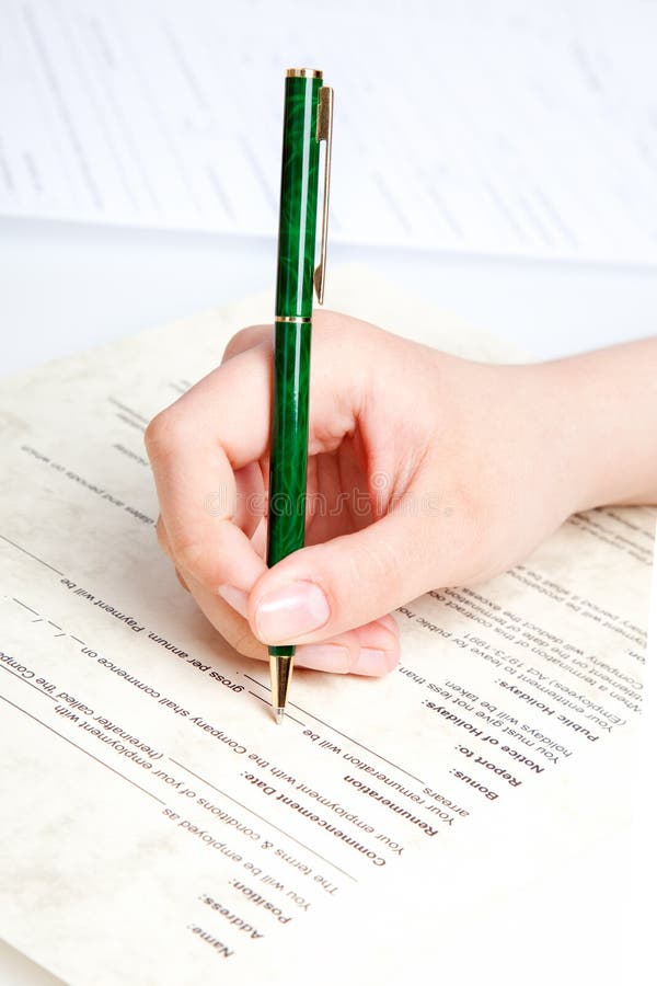 Complete a form stock image. Image of business, finance - 22120635