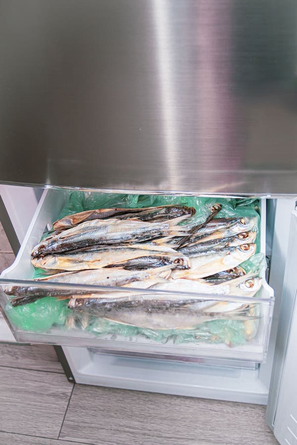 Complete Freezer Compartment of Delicious Dried Fish for Beer Stock ...