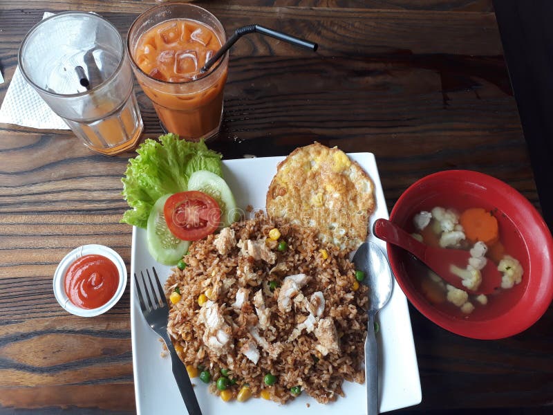 Complete fried rice stock image. Image of dinner, food - 262830167